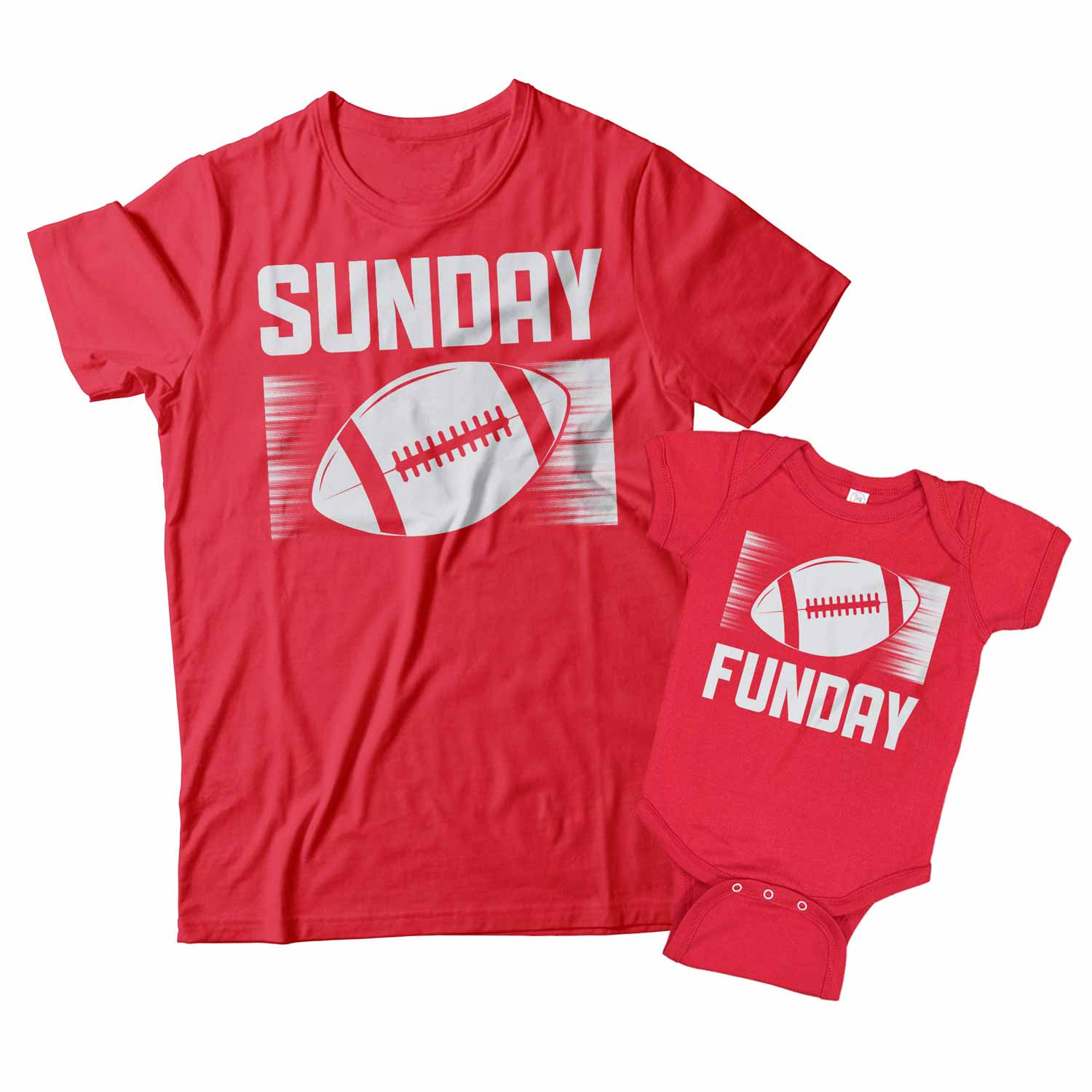 Sunday Funday Football Matching Father and Son Shirts